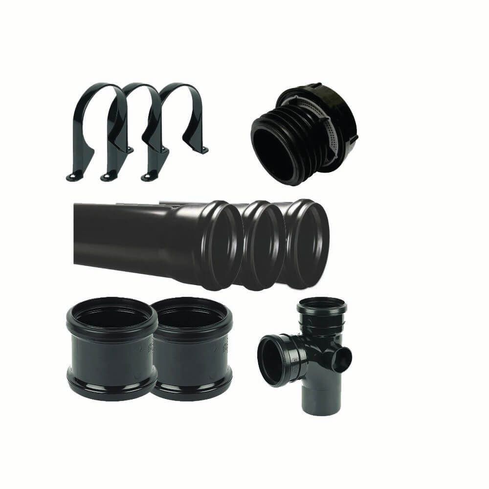 FloPlast Ring Seal Soil Stack Complete Kit - with External Air Valve ...