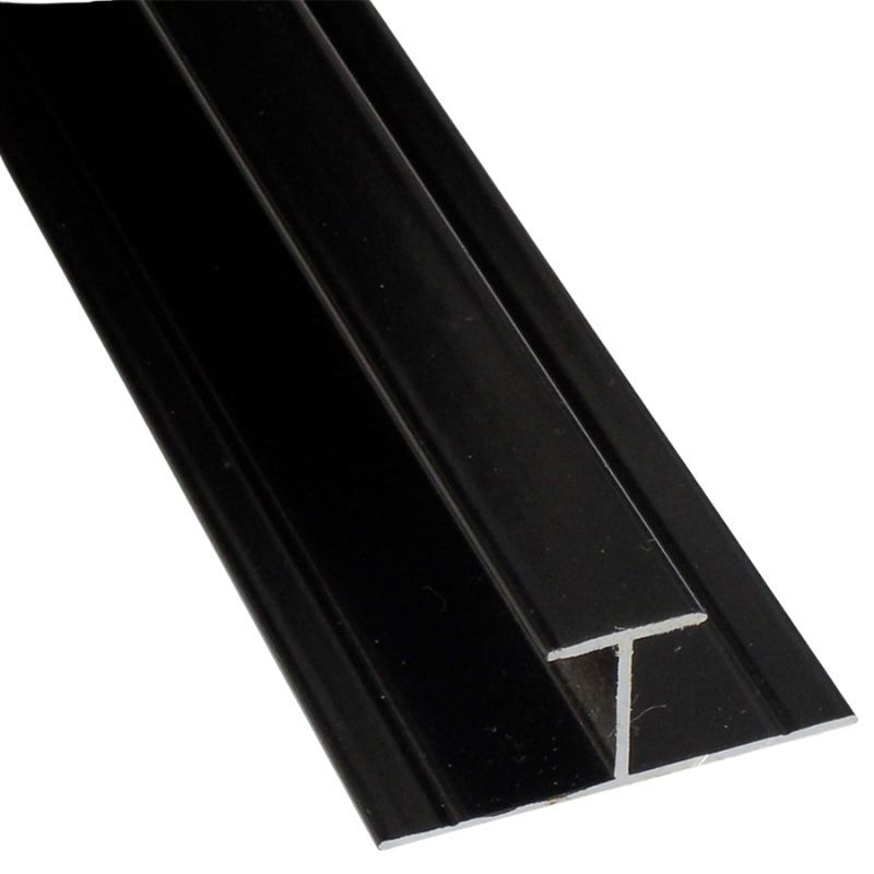 Laminate Wall Panel H Trim - 2420mm Black