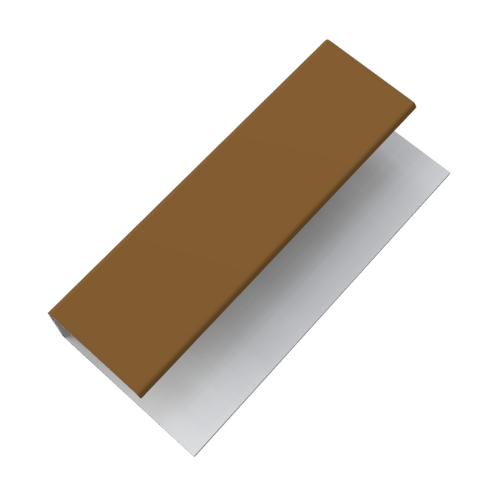 Naturale Cladding Aluminium J Edge Trim - 3mtr For Malted Oak - Pack of 2