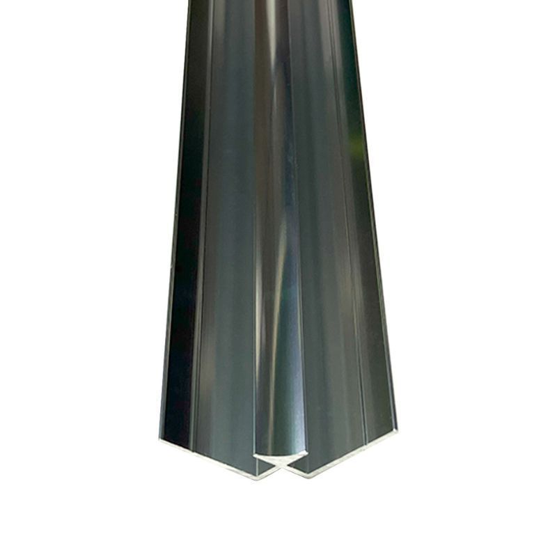 Compact Composite Wall Panel 4mm Internal Corner - 2450mm Polished Silver